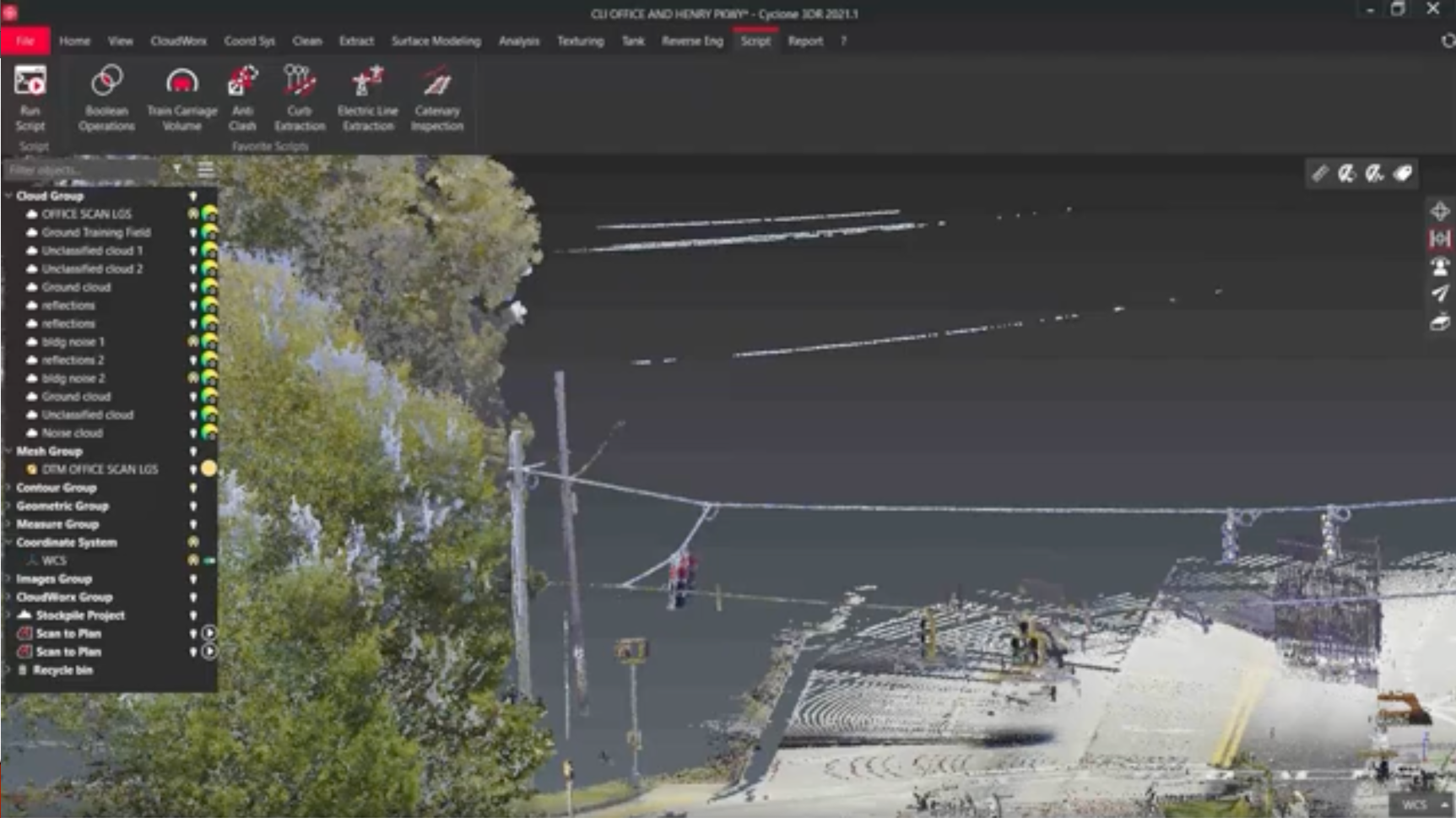 Leica Cyclone 3DR Powerline Cloud to Polyline - Terrawise