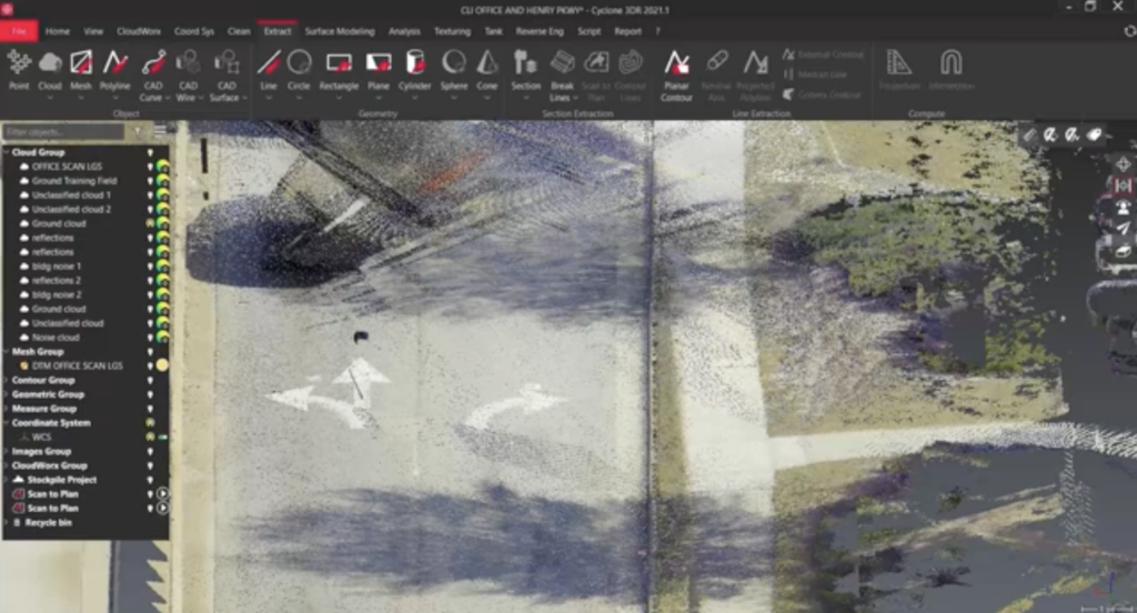 Leica Cyclone 3DR Extract Curb Lines - Terrawise