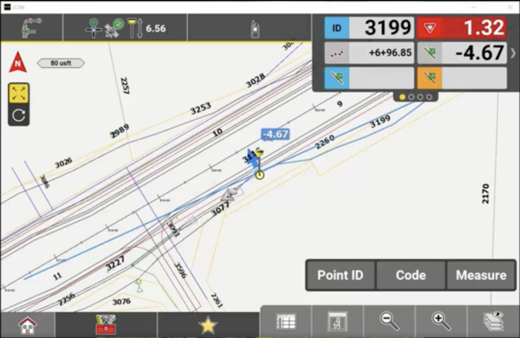 Leica iCON 6 0 Stakeout Items Referencing Project Centerline - Terrawise